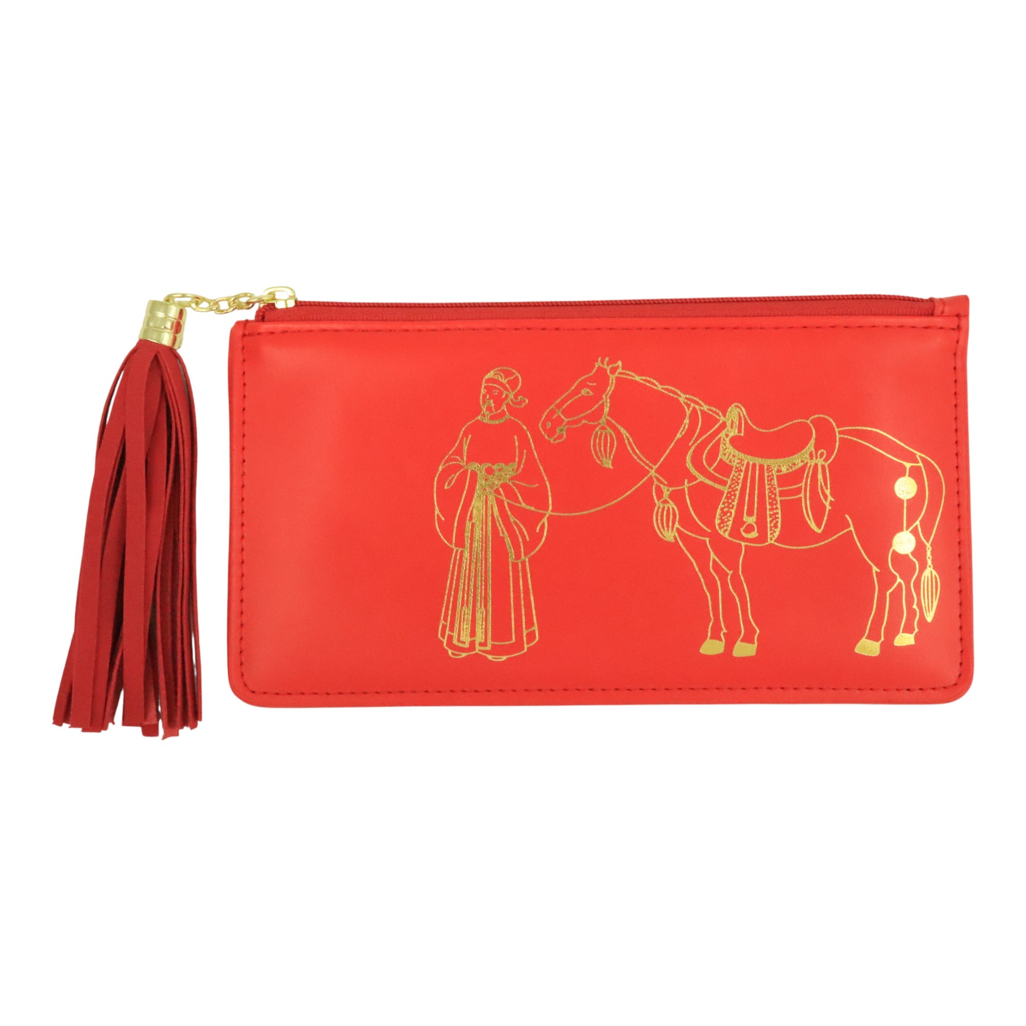 Feng Shui Tribute Horse Wealth Wallet - Red - Walmart.com