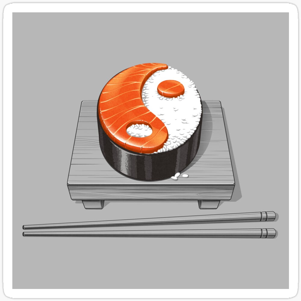 Feng Sushi Sticker Phone Decal Water Bottle Stickers Car Decals, Laptop ...
