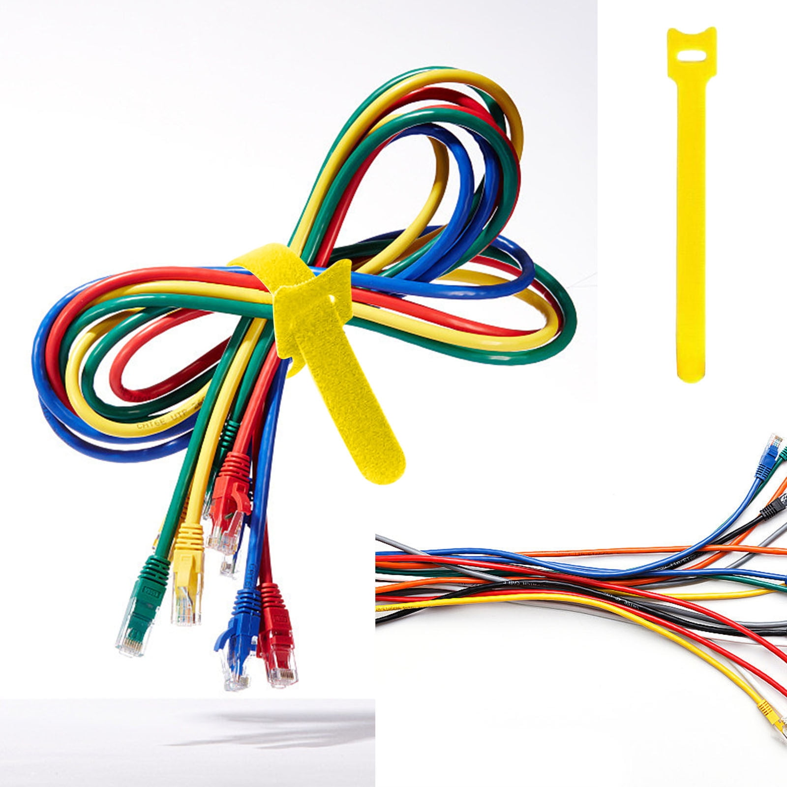 FengErXian T-type Back-to-back Cable Ties Cable Data Cable Management ...