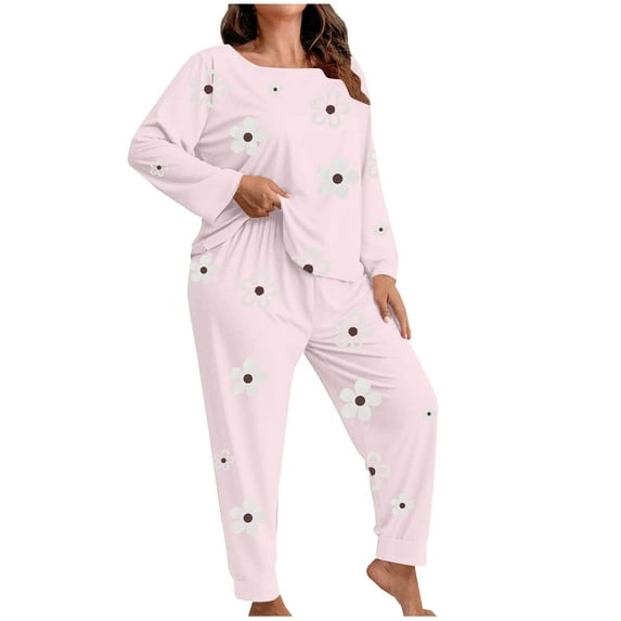 Fengactive 2 Piece Pajama Sets for Women Lounge Set Plus Size 3/4 ...