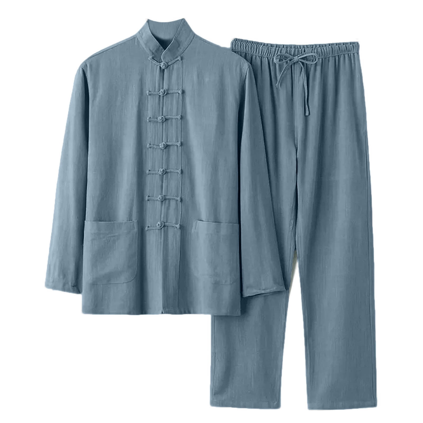 Fengactive Men's Vintage Tang Suit Chinese Traditional Mandarin Collar ...