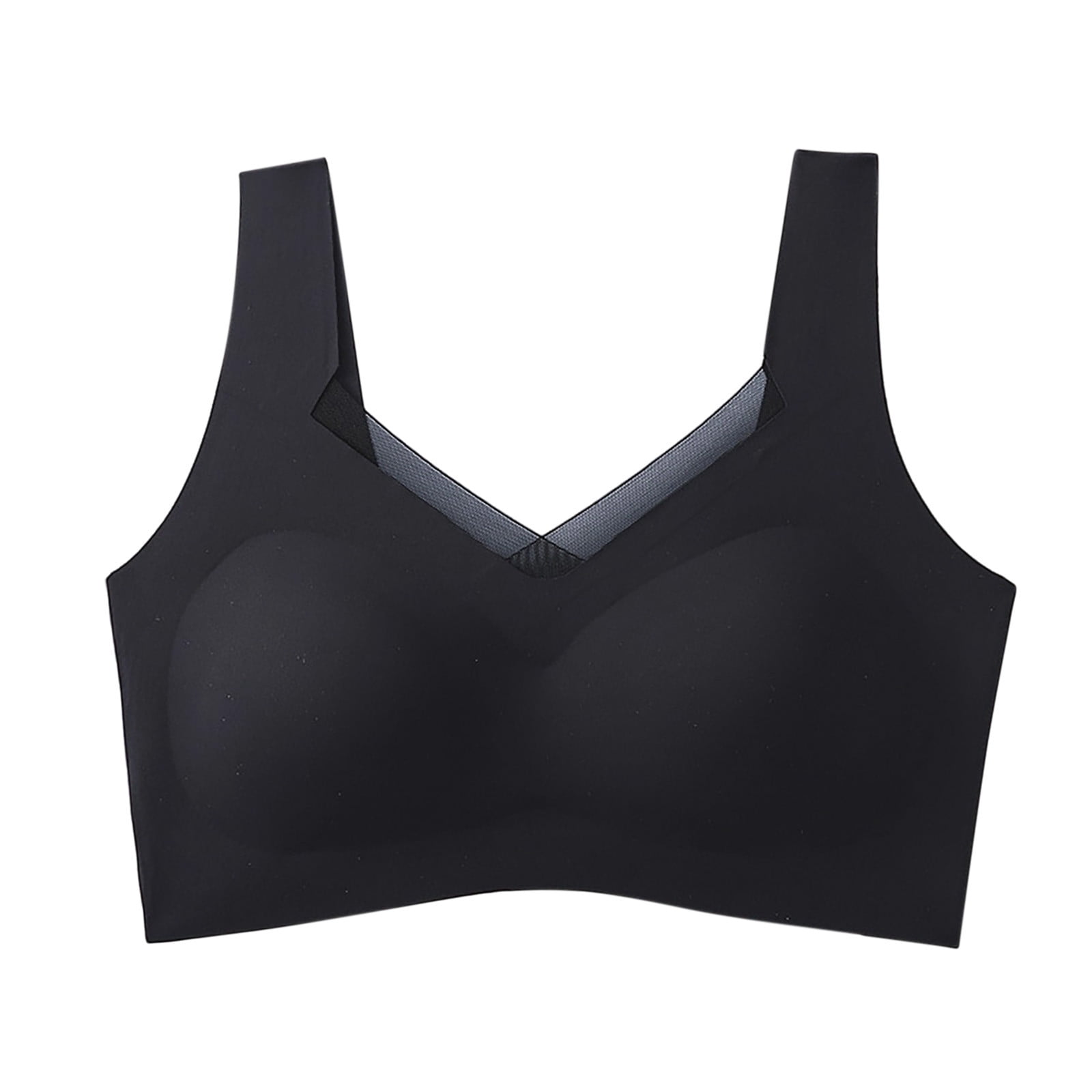 Fengactive Seamless Bras for Women Wirefree V Mesh Comfortable Bralette ...