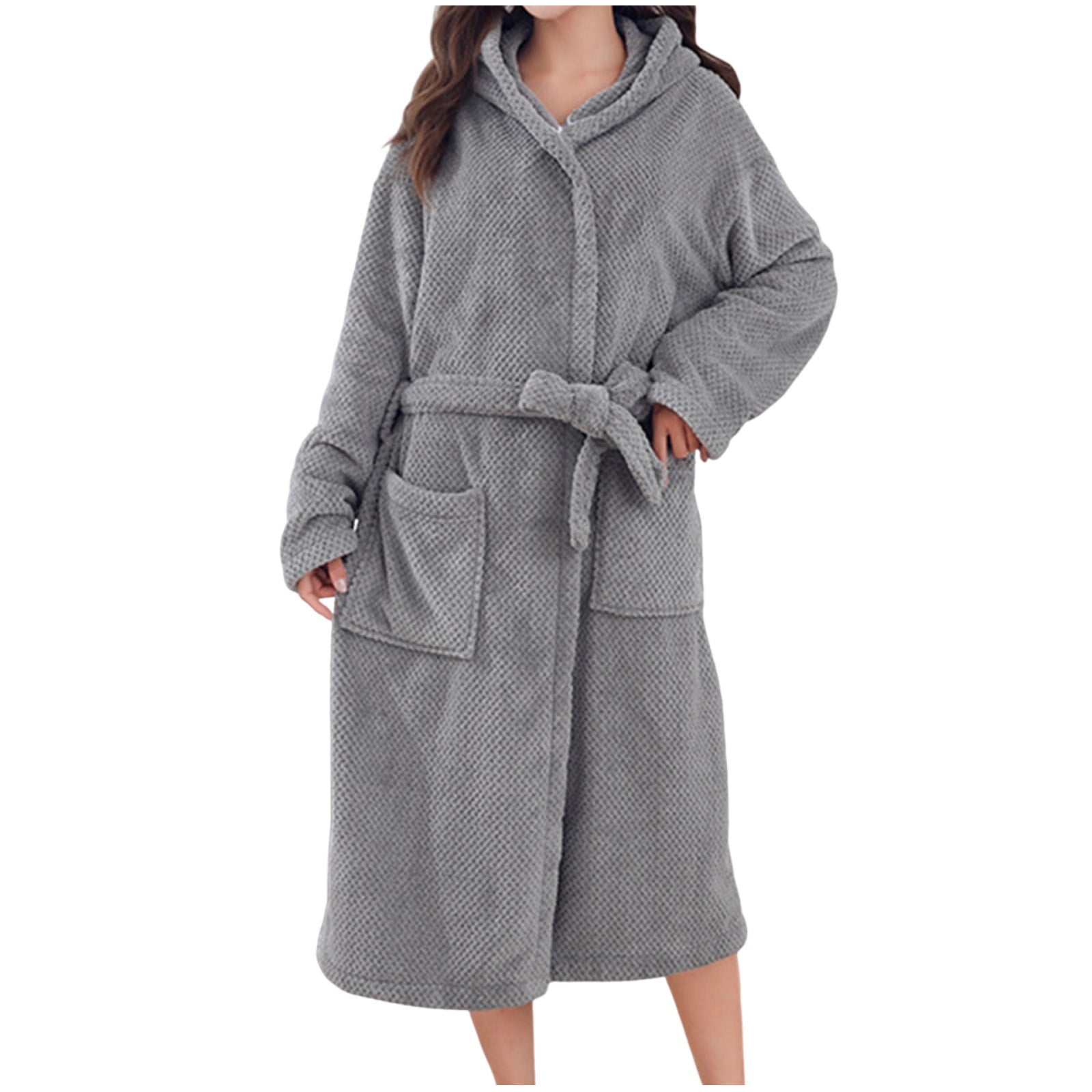Fengactive Terry Cloth Robes for Women Quick Dry Warm Bathrobes Thick ...