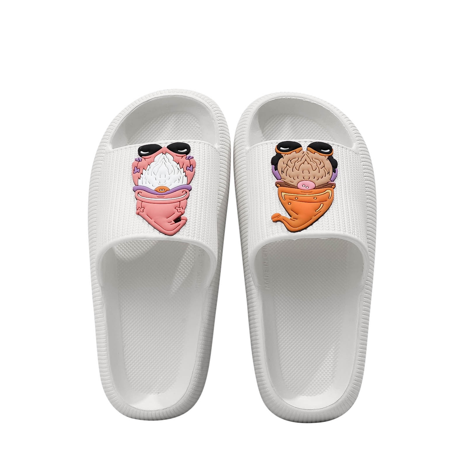Fengactive Unisex Indoor Outdoor Casual Slippers with Dwarf Print Thick ...