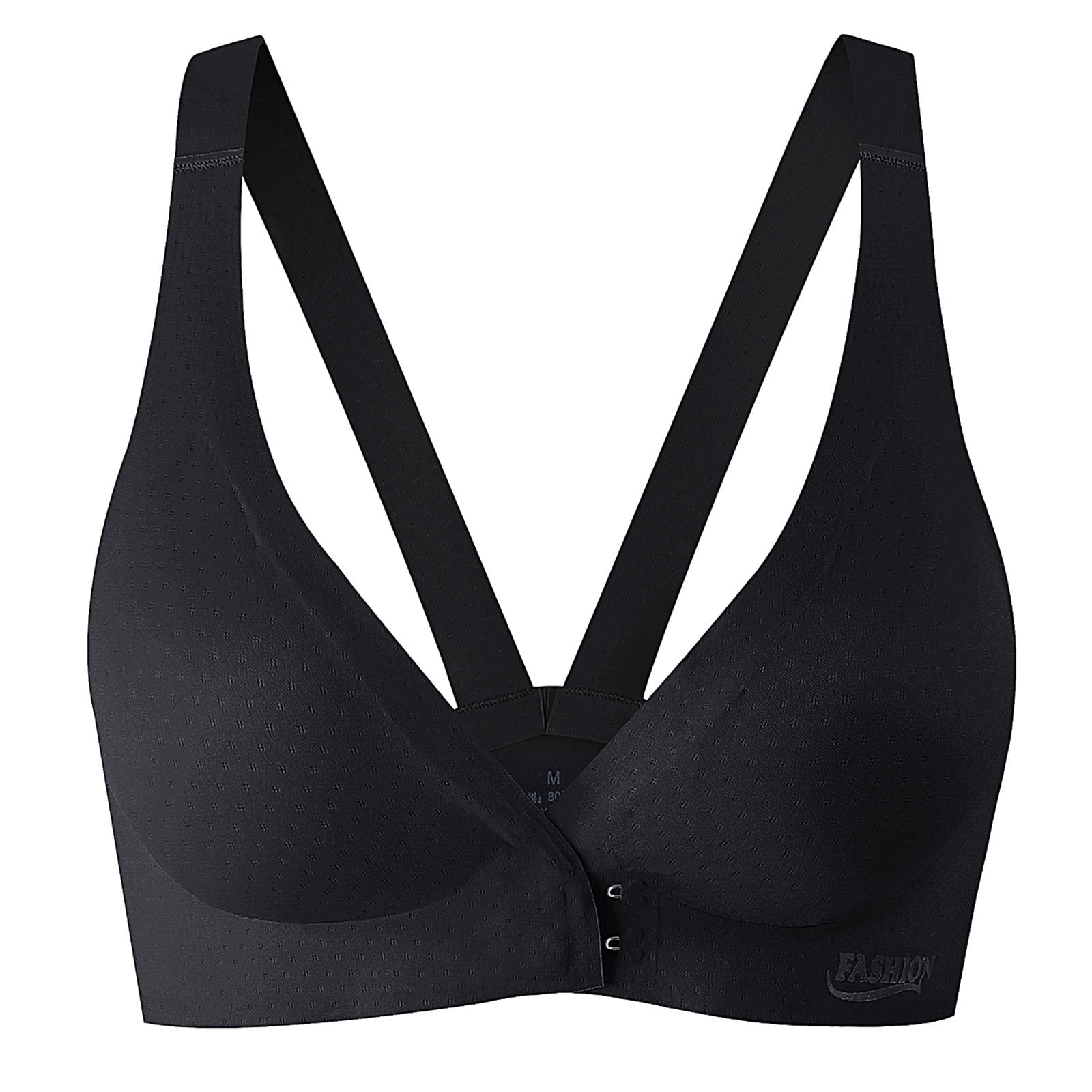 Fengactive Women's Front Closure Bras No Underwire Low Cut Padded ...