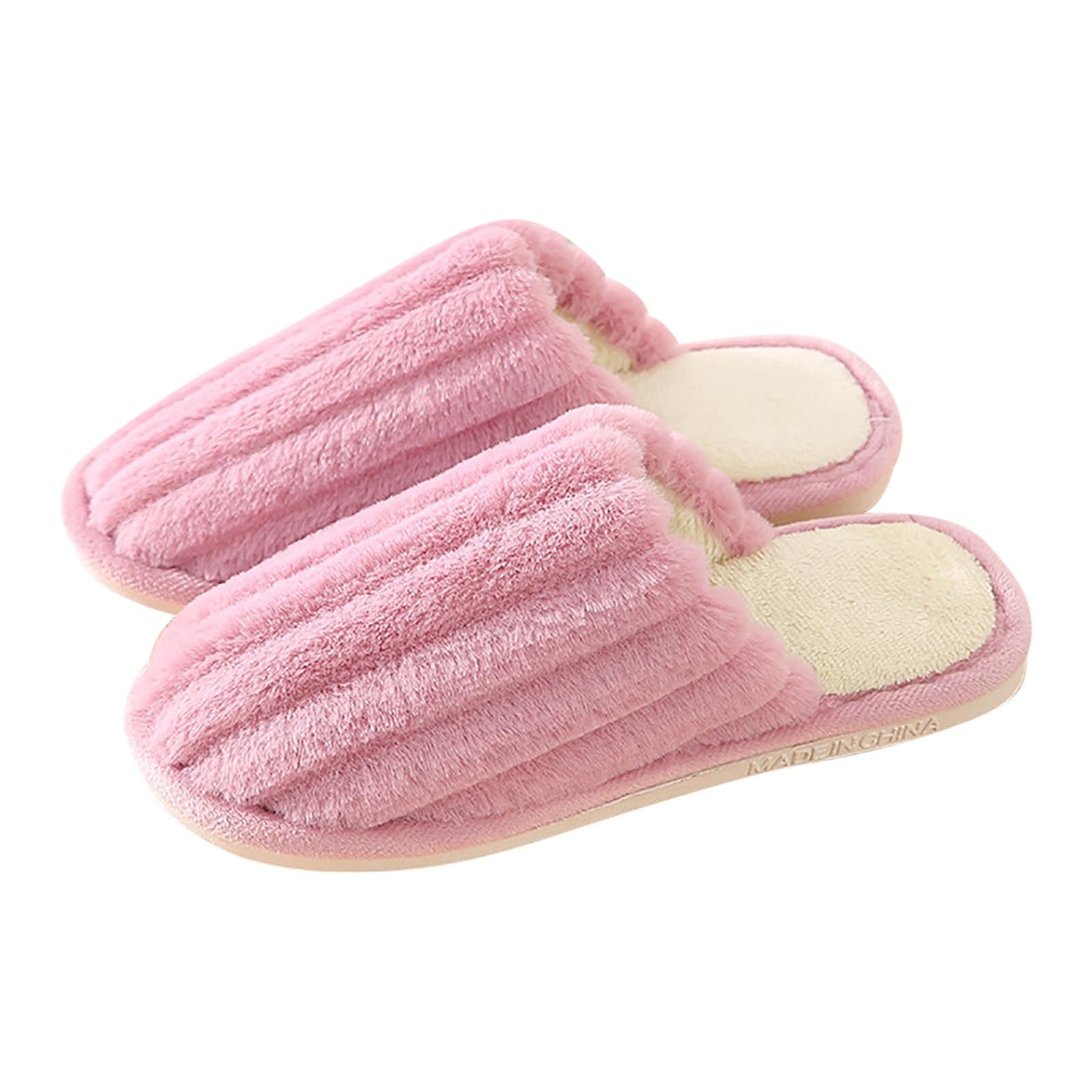 Fengactive Women's Plain House Slipper Lightweight Couple Classic ...
