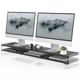 Fenge Acrylic Monitor Stand Riser, 43.1 inch Clear Dual Acrylic ...