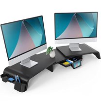 Universal Clamp-on Ergonomic Computer Monitor and Laptop Riser Desk ...