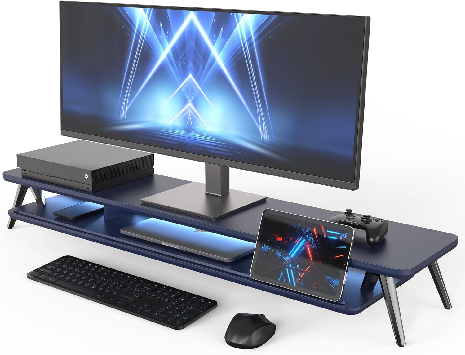 Fenge Dual Monitor Stand, Monitor Stands Riser for 2 Monitors, 42.5 ...