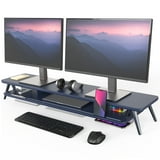 Fenge Dual Monitor Stand Riser for 2 Monitors, 42.5 Inch Desk Shelf ...