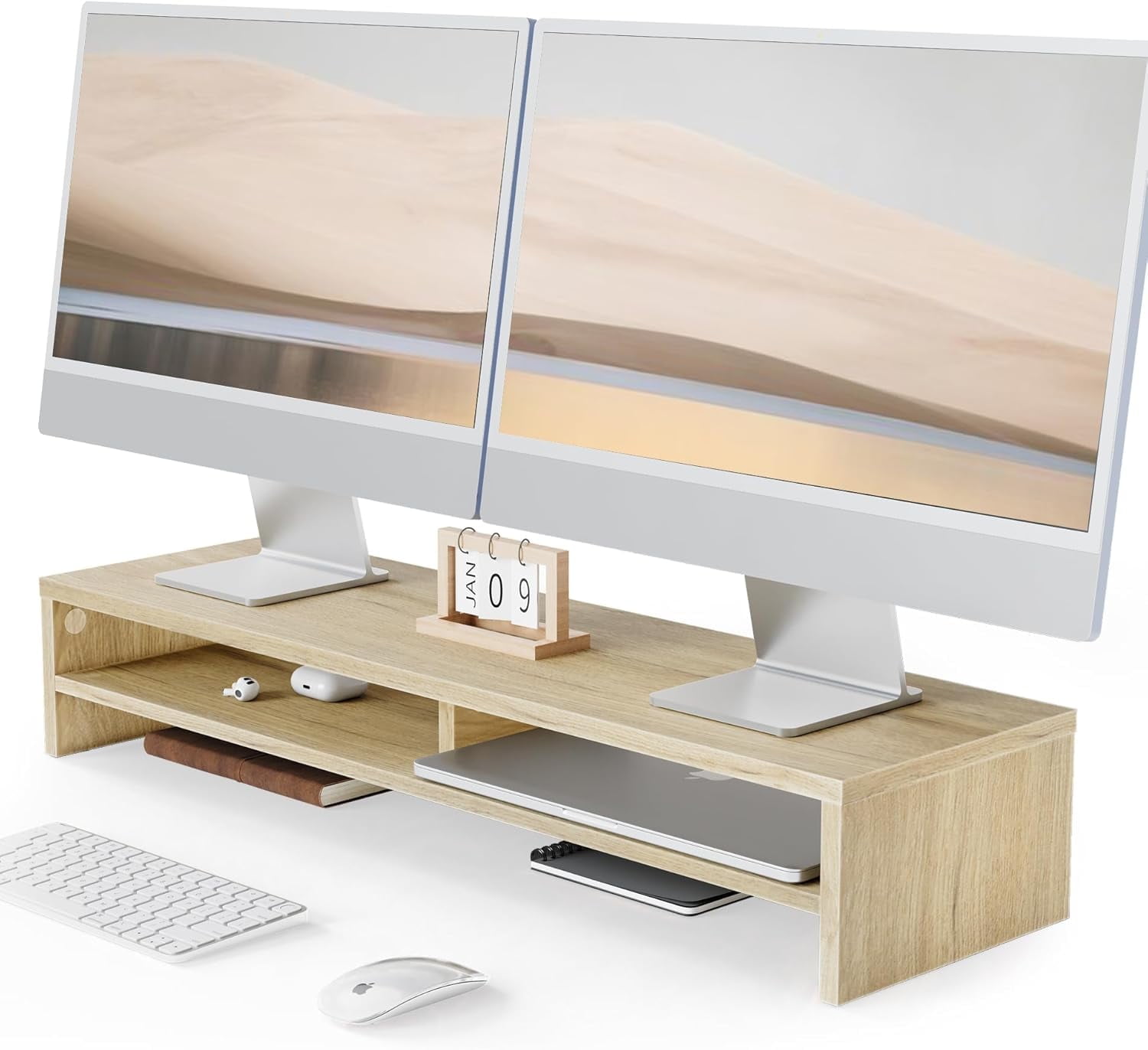 Fenge Monitor Stand, 31.5 Inch Computer Monitor Riser for Desk ...