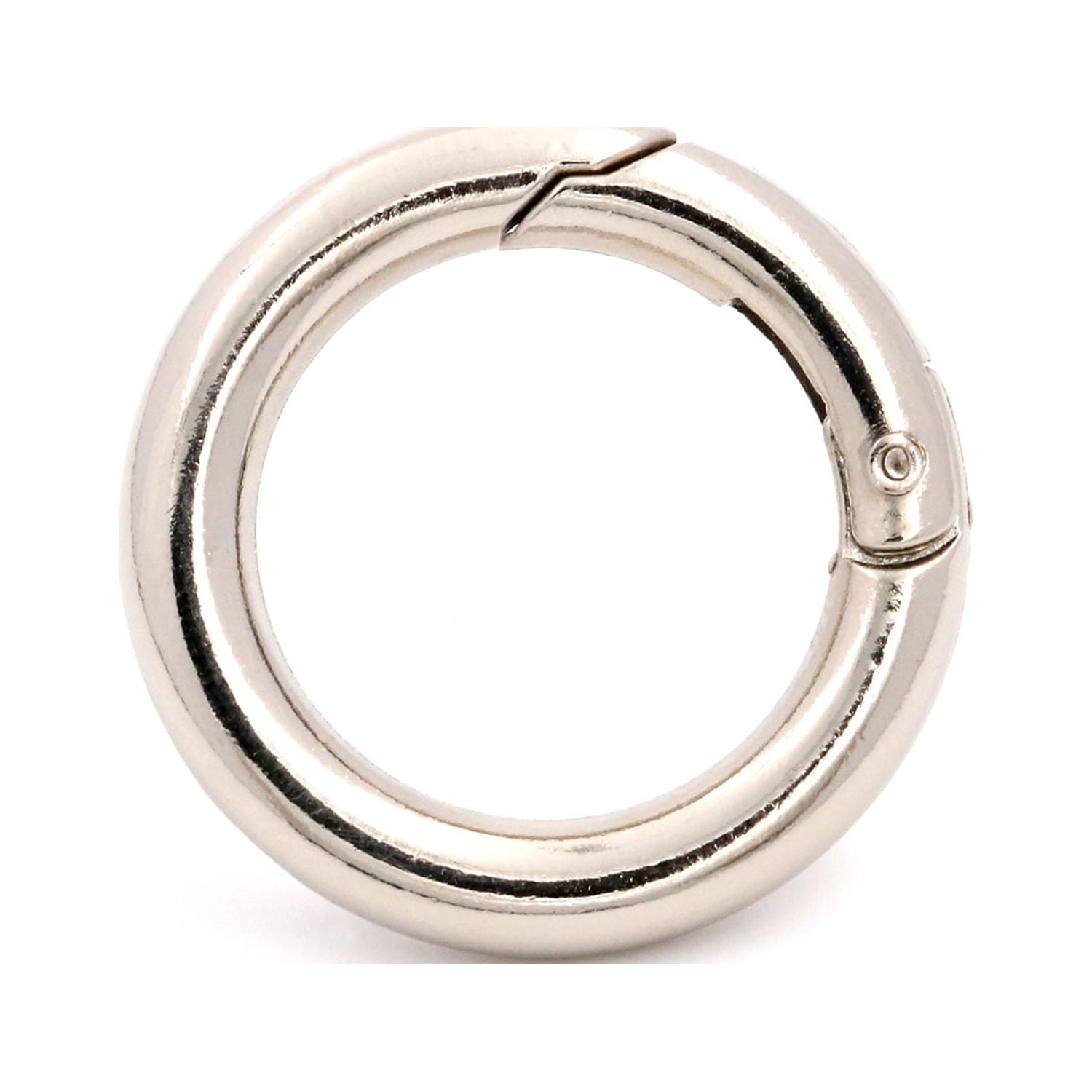 Fenggtonqii 0.6'' Round Spring Gate O-Ring Clasp Push Snap Hook Screw ...