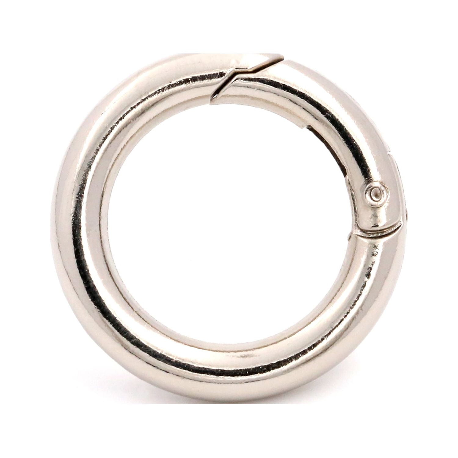 Fenggtonqii 0.6'' Round Spring Gate O-Ring Clasp Push Snap Hook Screw ...