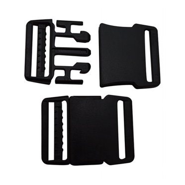 Luggage 3/4" Blk Plastic Side Release Lock Buckle 2 Pcs - Walmart.com