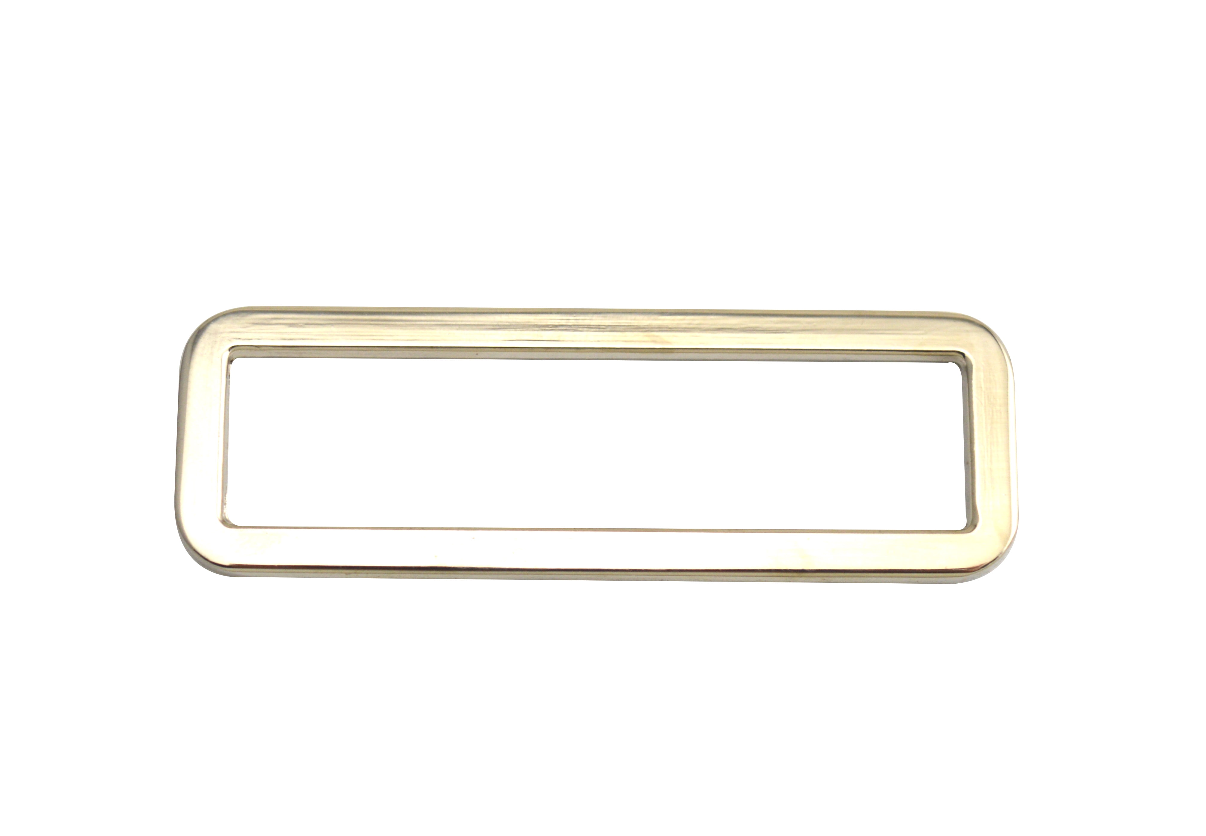 Fenggtonqii 2" Inner Length Silver Zinc Alloy Fillet Rectangle Rings ...