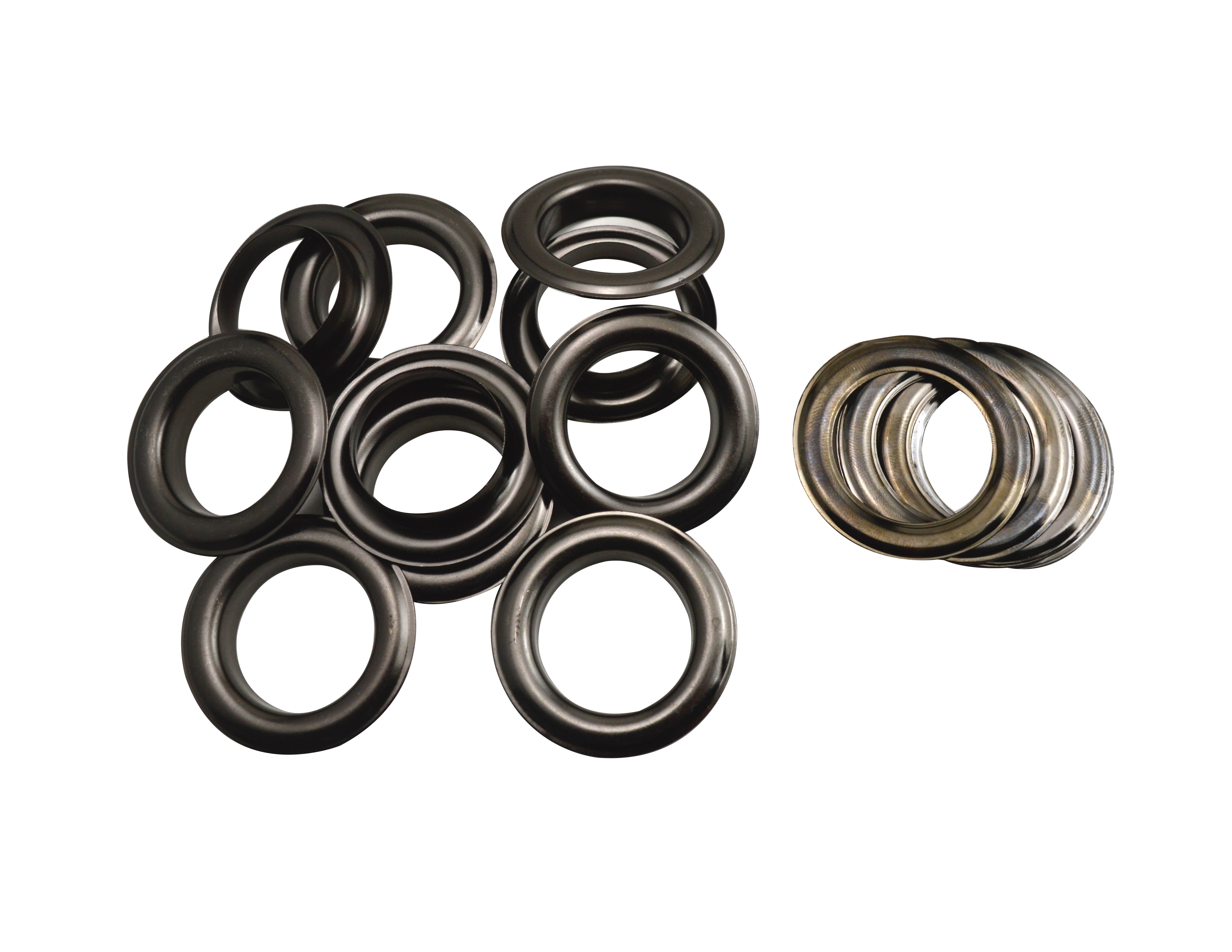 Fenggtonqii 25mm Hole Diameter Gun Color Grommets Eyelets with Washer ...