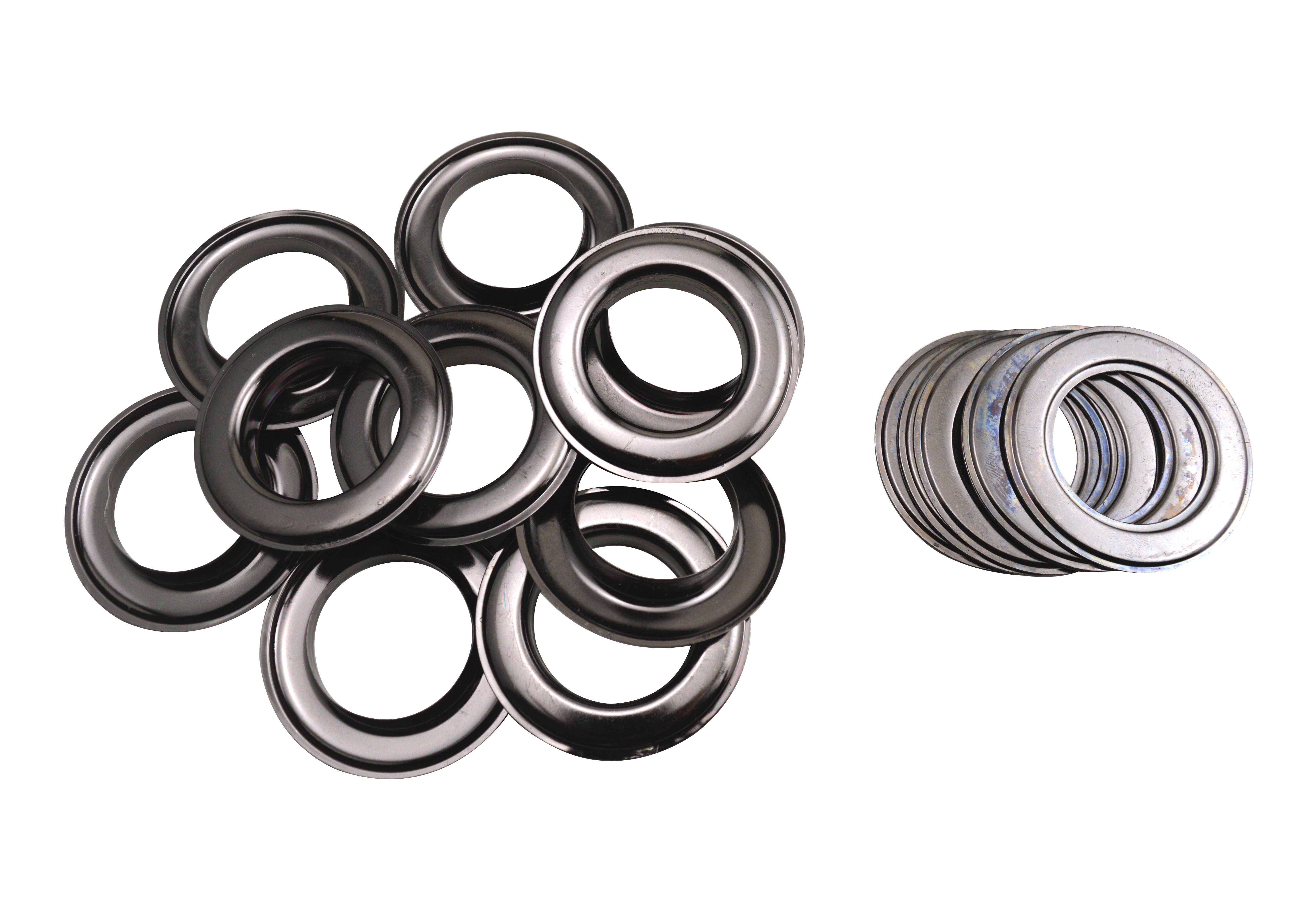 Fenggtonqii 30mm Hole Diameter Gun Color Grommets Eyelets with Washer ...