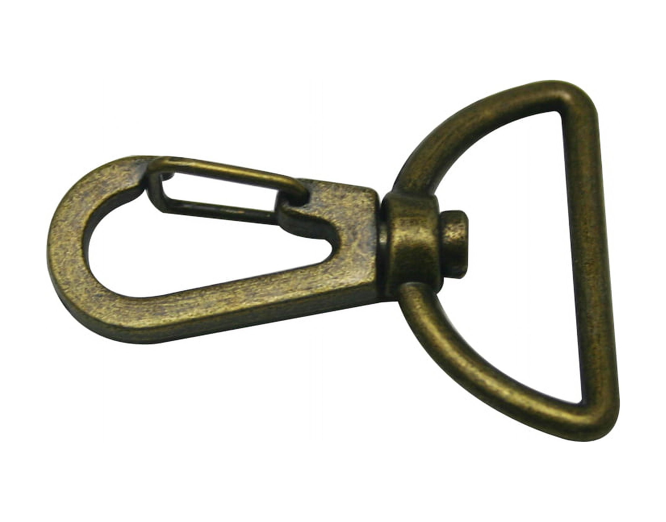 Fenggtonqii Bronze 1" Inner Diameter D Ring Small Spring Buckle Lobster ...