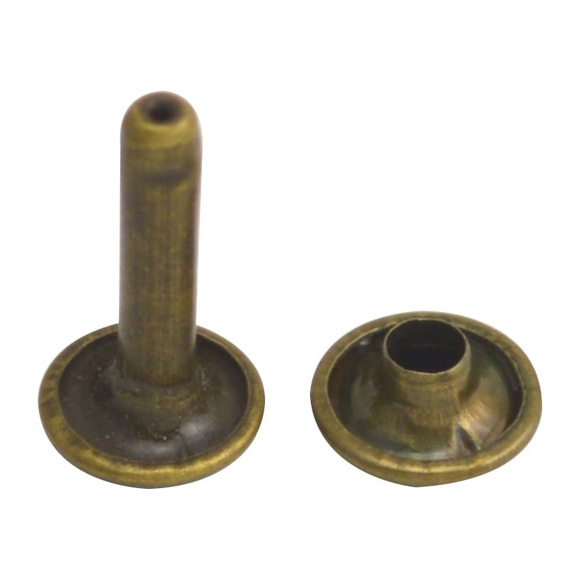 Fenggtonqii Bronze Double Cap Leather Rivets Tubular Metal Studs Cap ...