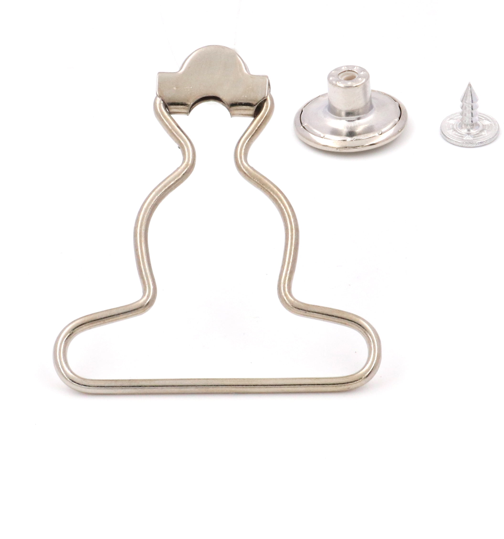 Fenggtonqii Overall Suspender Dungaree Buckles Fastener with No-Sew ...