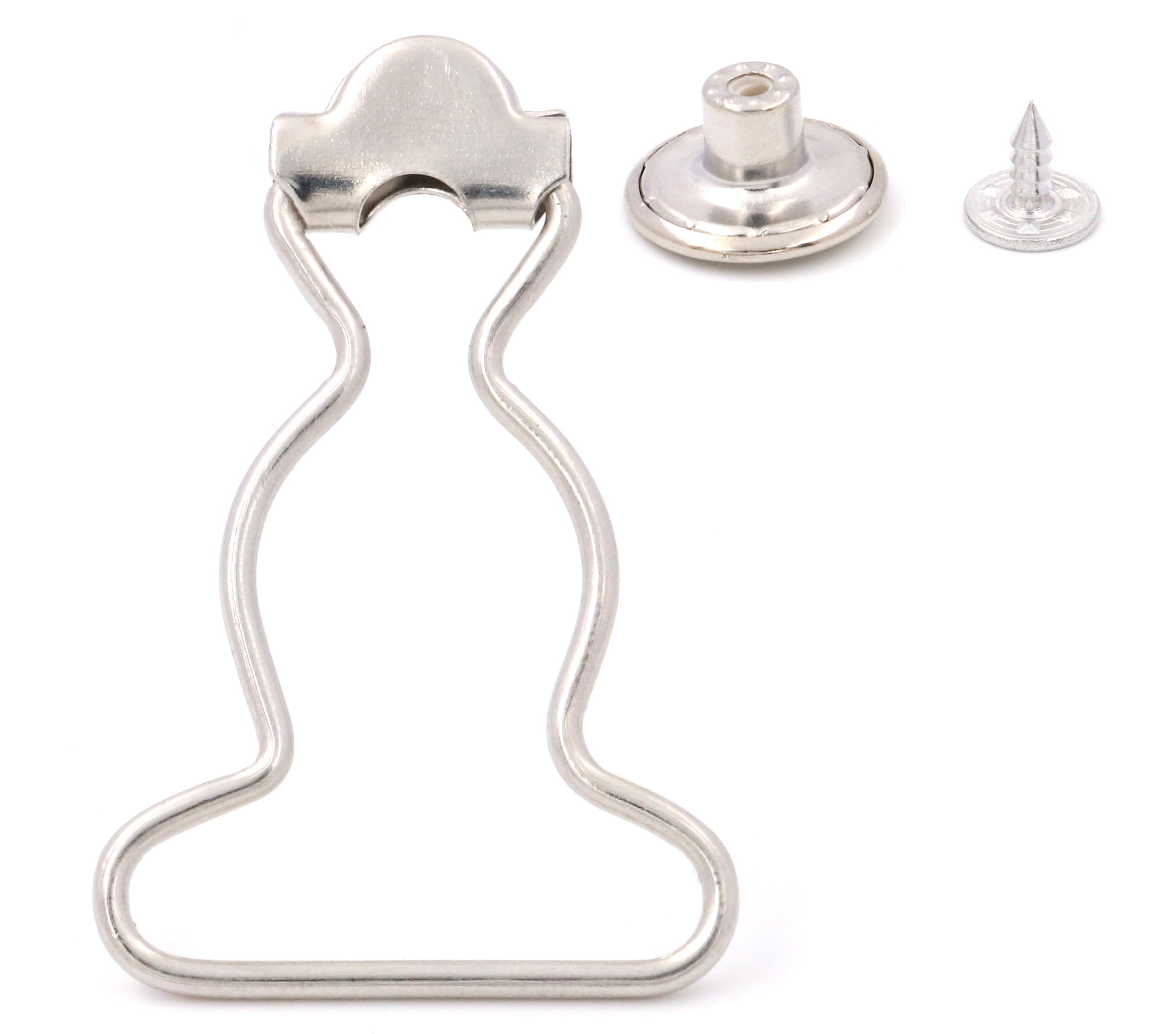 Fenggtonqii Overall Suspender Dungaree Buckles Fastener with No-Sew ...