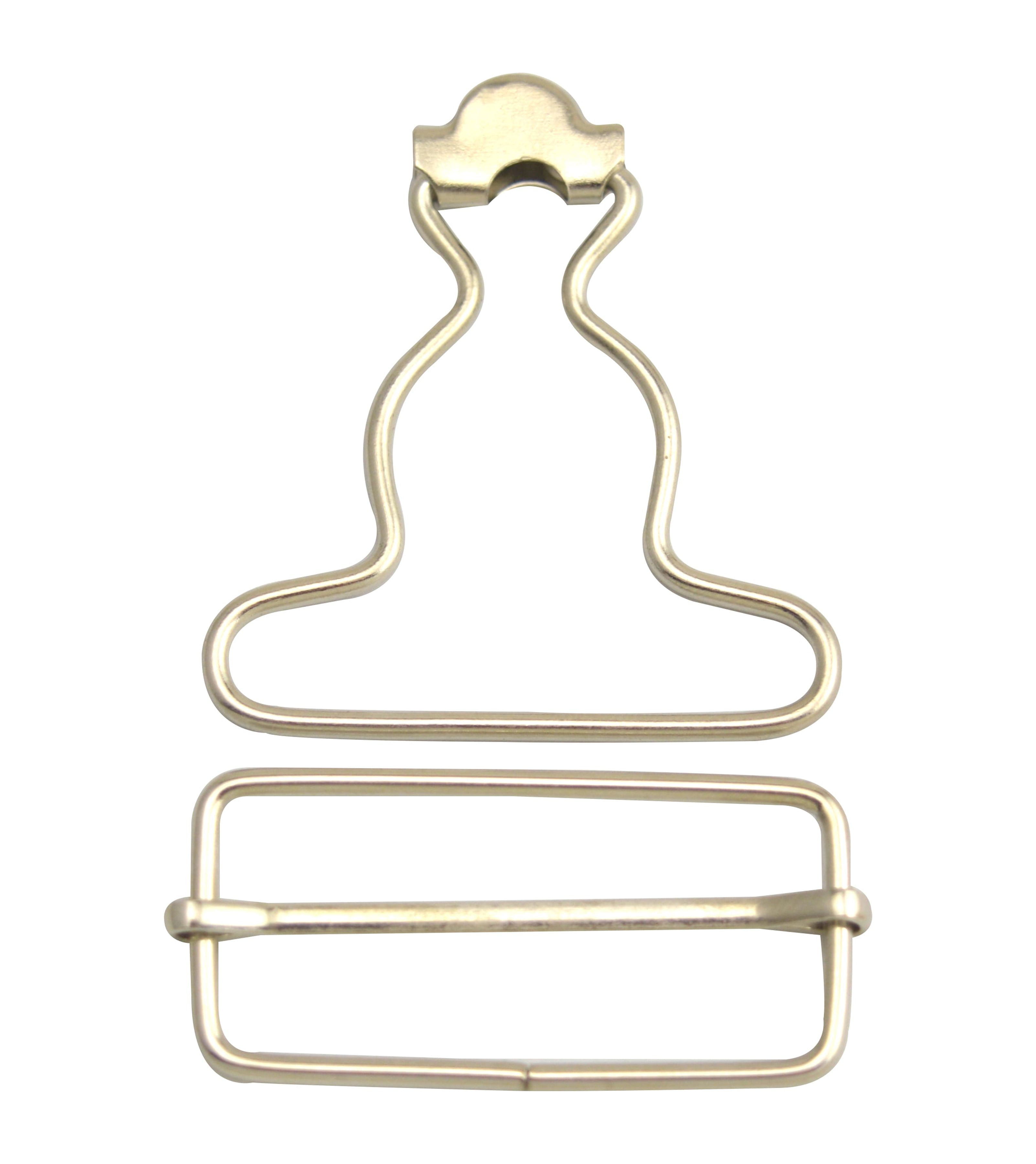 Fenggtonqii Overall Suspender Dungaree Buckles Fastener with Rectangle Slider 1.25'' Wide Bottom ...