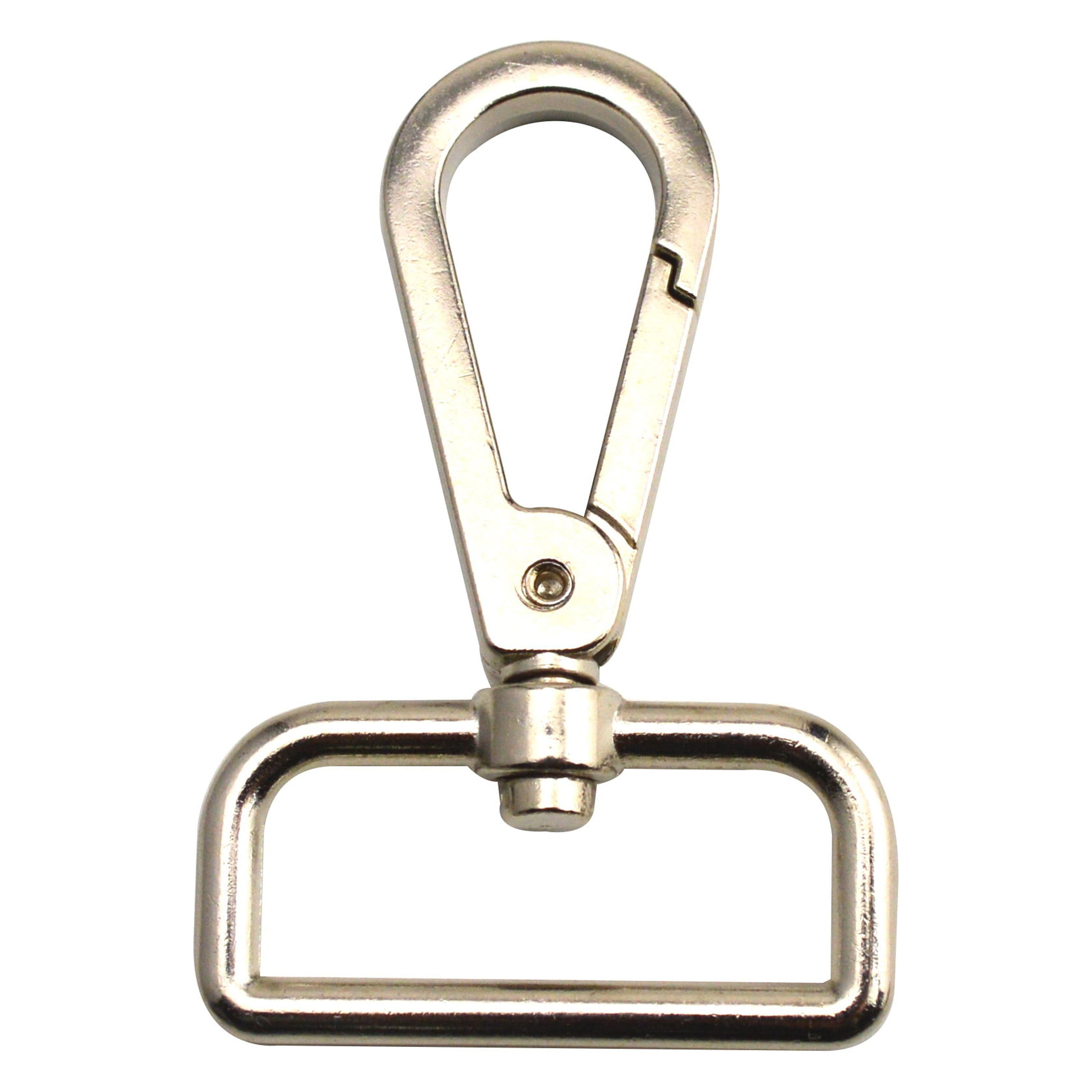 Fenggtonqii Silvery 1.25" Inner Diameter D Ring Medium Surface Plate Buckle Lobster Clasps ...