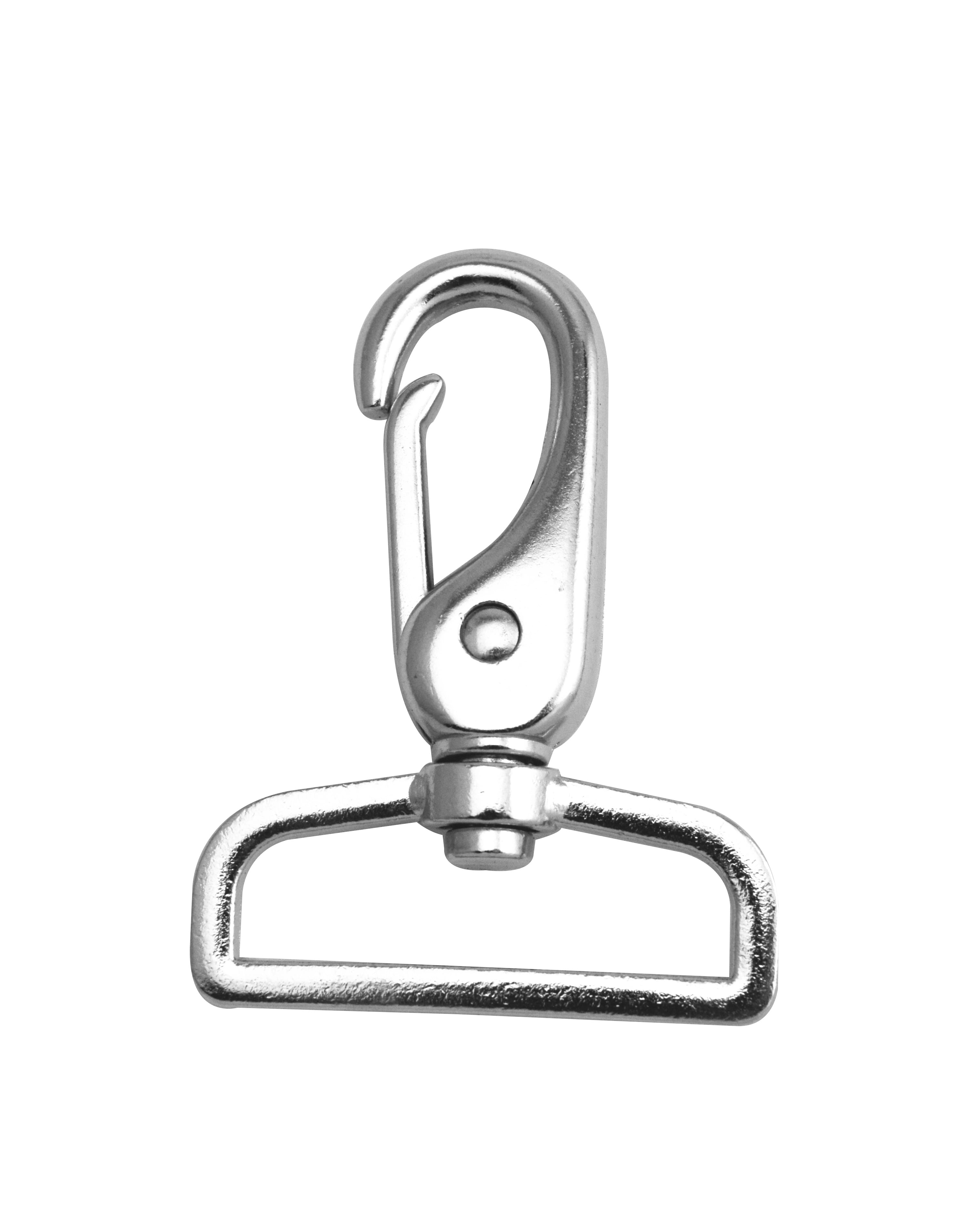 Fenggtonqii Silvery 1.5" Inner Diameter D Ring Medium Hook Lobster Clasps Swivel Snap Buckle ...