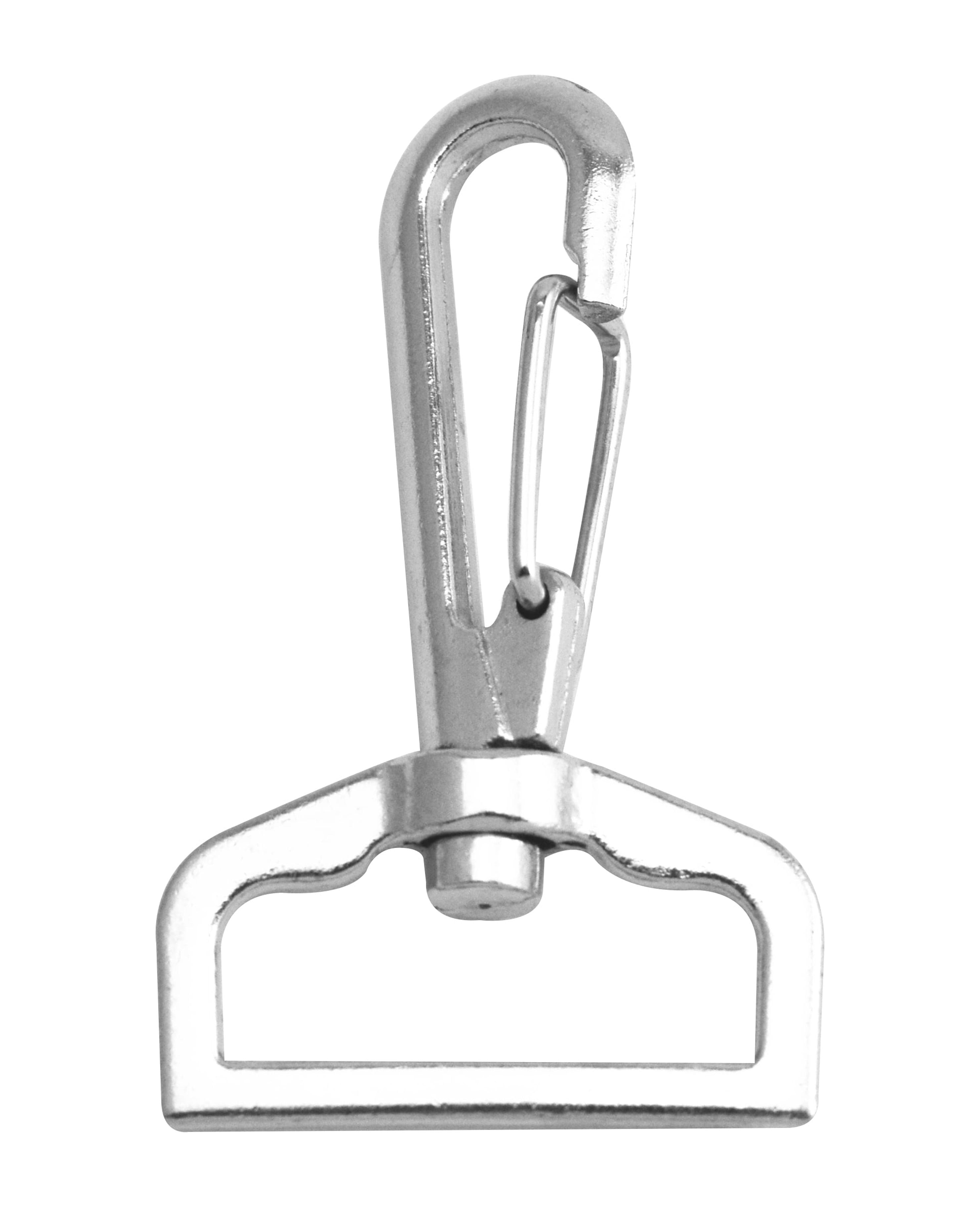 Fenggtonqii Silvery 1" Inner Diameter D Ring Big Spring Buckle Lobster ...