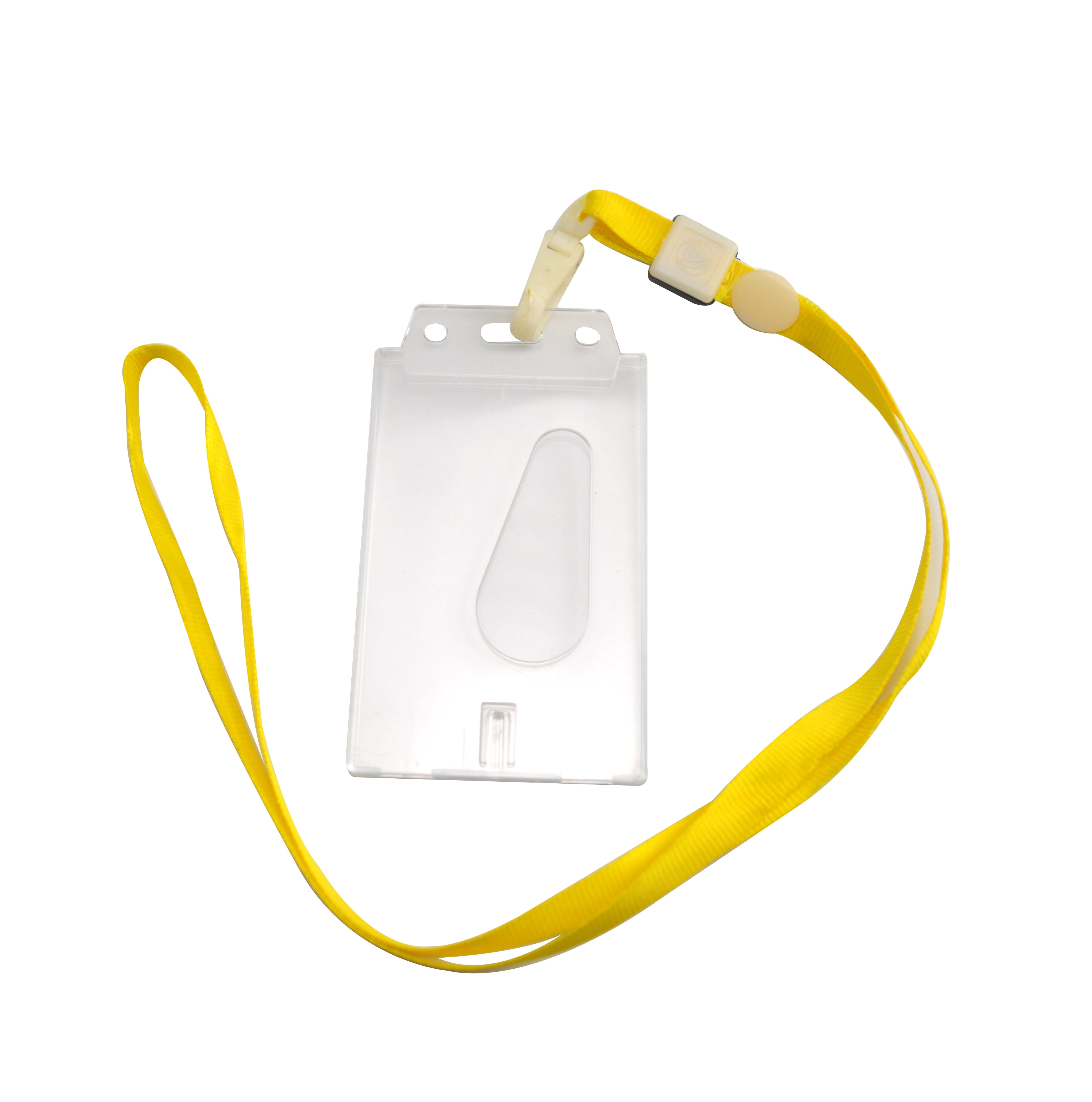 Fenggtonqii Transparent 54mmx86mm Vertical ID Card Pass Badge Holder ...