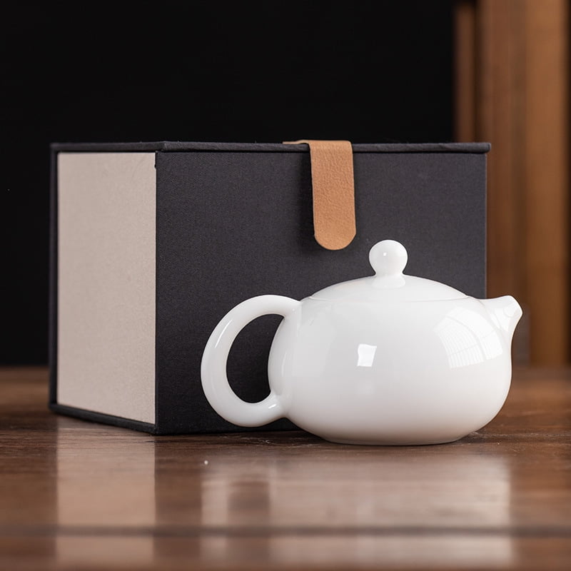 Fengming Pot White Jade White Porcelain Xi Shi Teapot One Pot Two Cups ...