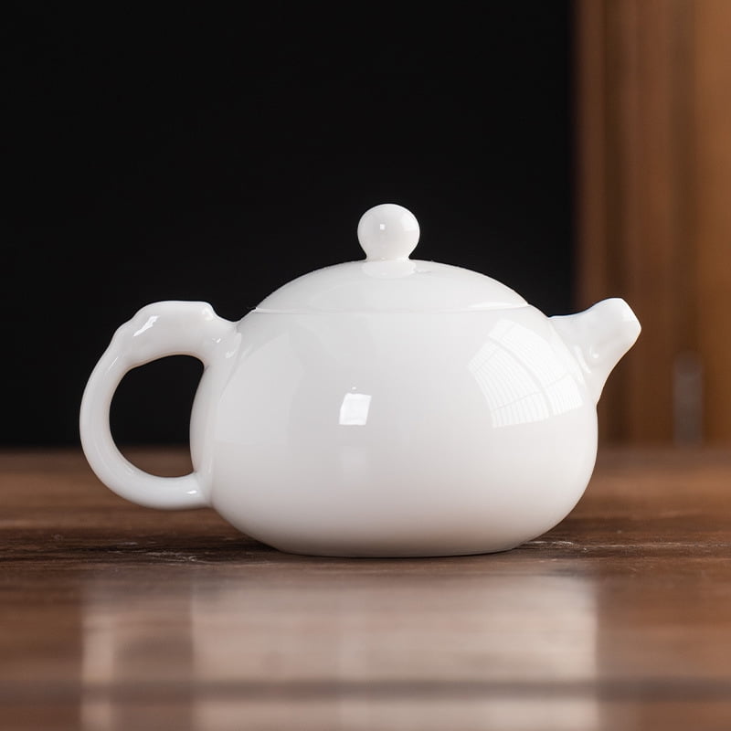 Fengming Pot White Jade White Porcelain Xi Shi Teapot One Pot Two Cups ...