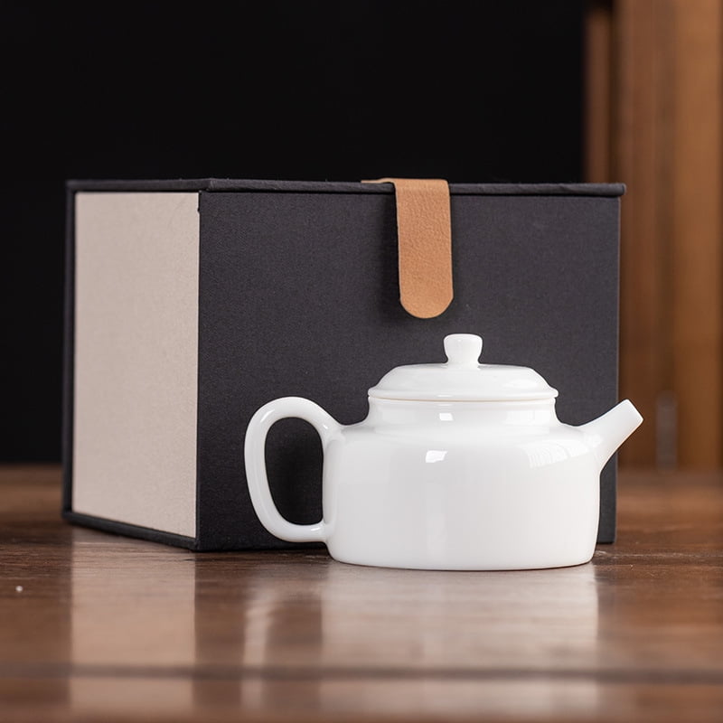 Fengming Pot White Jade White Porcelain Xi Shi Teapot One Pot Two Cups ...