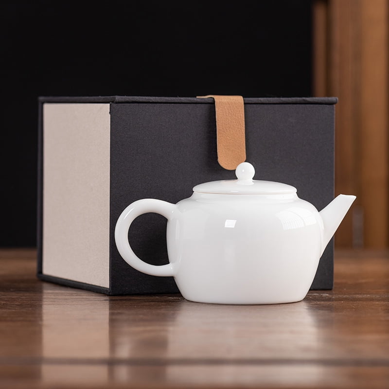 Fengming Pot White Jade White Porcelain Xi Shi Teapot One Pot Two Cups ...