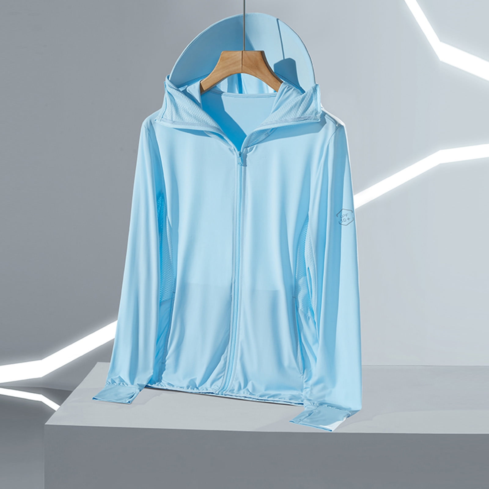 Fengqque Athletic Tops for Women,Women's Ice Silk Stand up Collar Mask ...