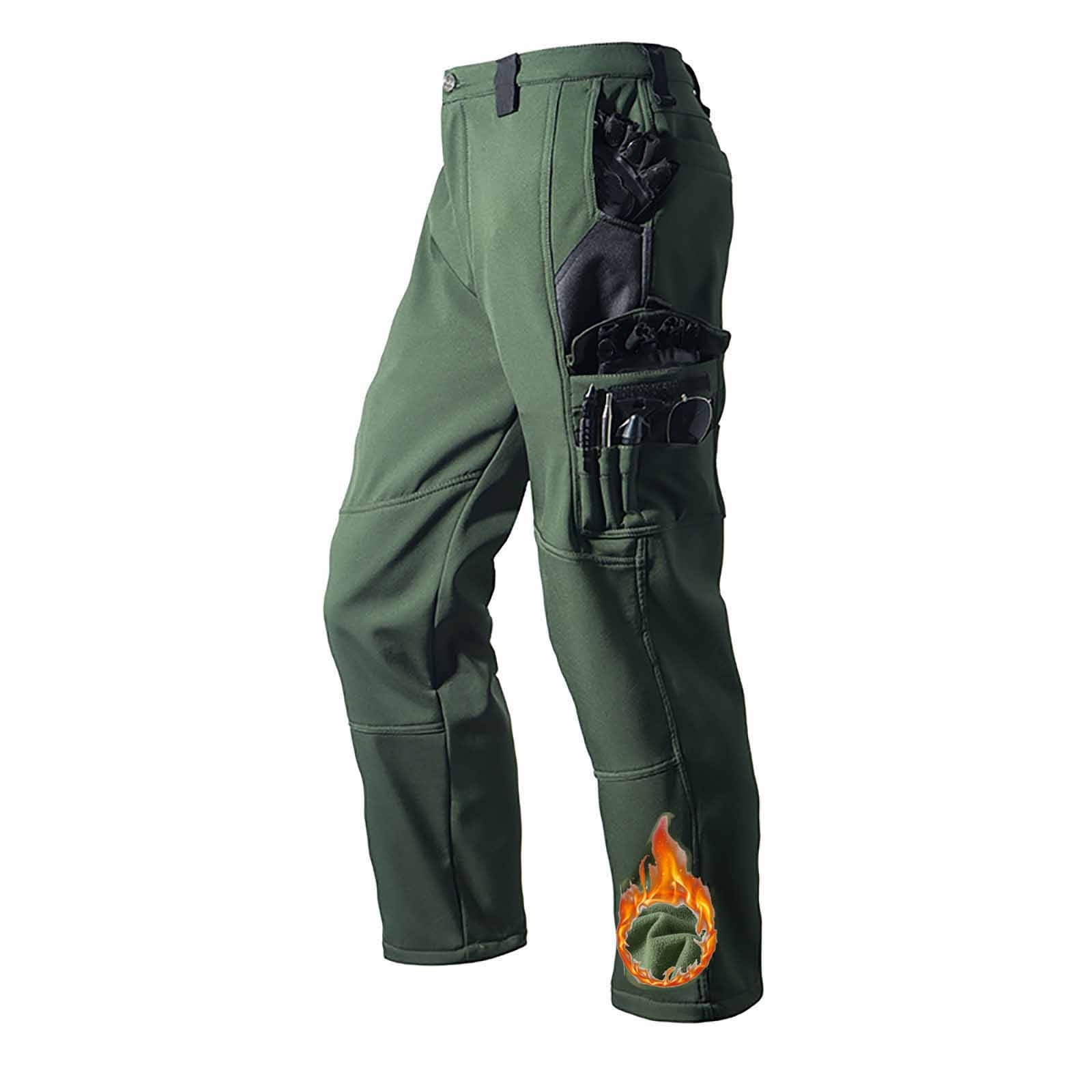 Fengqque Cargo Pants for Men Baggy,Mens Cotton Stretch Tactical Work ...