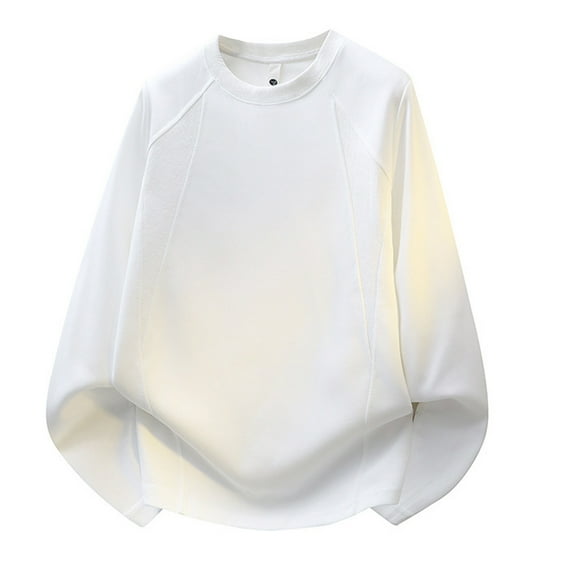 Fengqque Men's Fall Fashionable and Casual Solid Color Long Sleeve ...