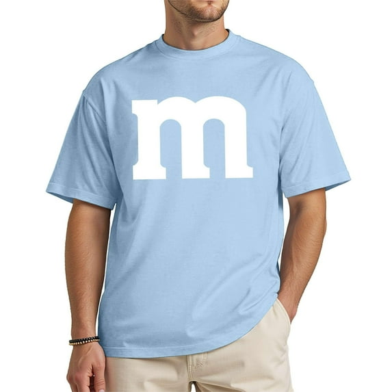 Fengqque Men's Fashion Short Sleeve Round Neck Letter Print Loose ...