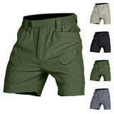 Fengqque Men's Hiking Cargo Shorts Lightweight Outdoor Work Shorts for ...