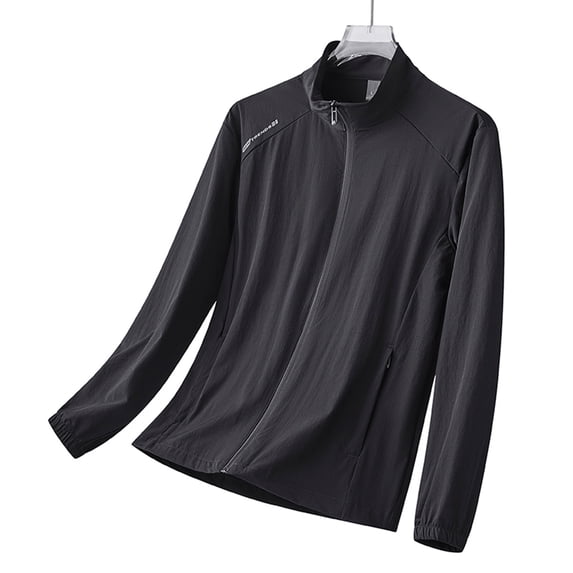 Fengqque Men's Sun Protection Athletic Jackets Lightweight Windproof ...