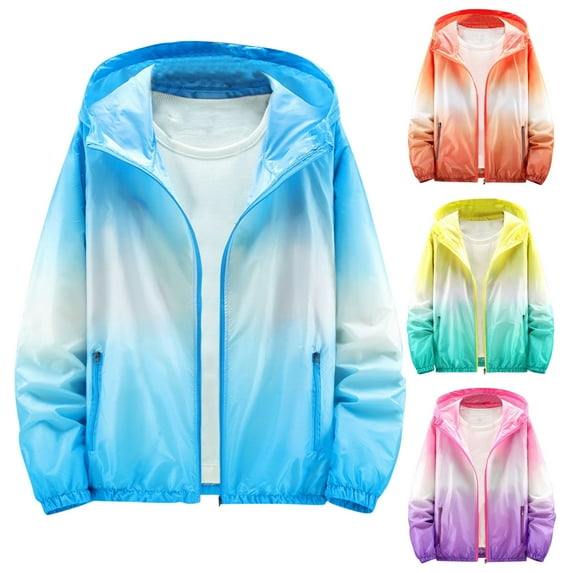 Fengqque Men's Sun Protection Hoodie,Men's Color Blocking Breathable ...