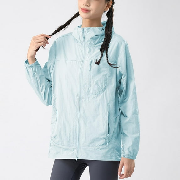 Fengqque Mens Sun Protection Hoodie Long Sleeve Jacket Lightweight ...