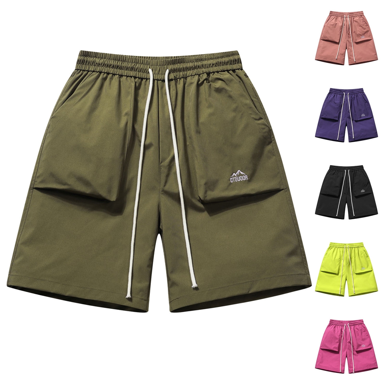 Fengqque Shorts for Men Athletic,Men's Athletic Running Shorts Quick ...