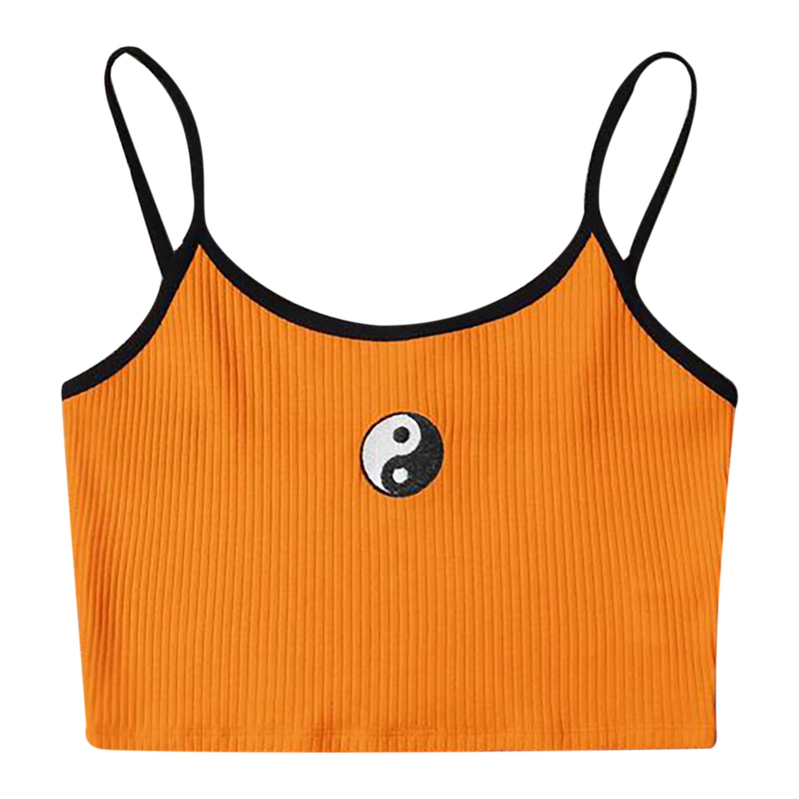 Fengqque Women's Tops Funny Tai Chi Printing Fashion Sling Vest Blouse ...