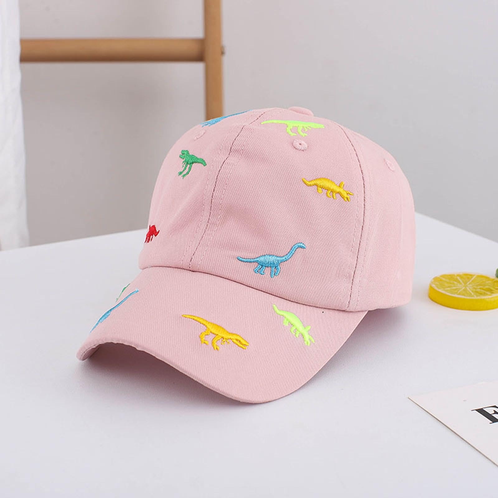 Fengyings Toddler Boy Girl Baseball Cap Summer Cap Sun Protection Dinosaur Kids Trucker Hats for ...