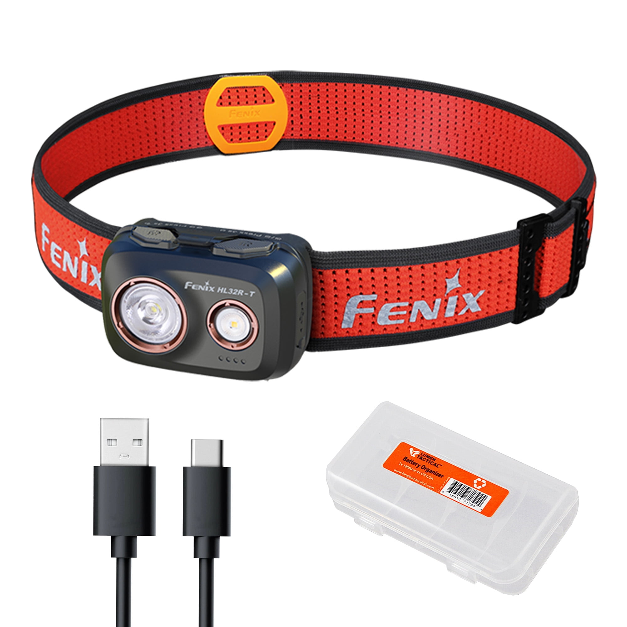 Fenix HL32R-T 800 Lumen USB-C Rechargeable Running Headlamp (Black ...