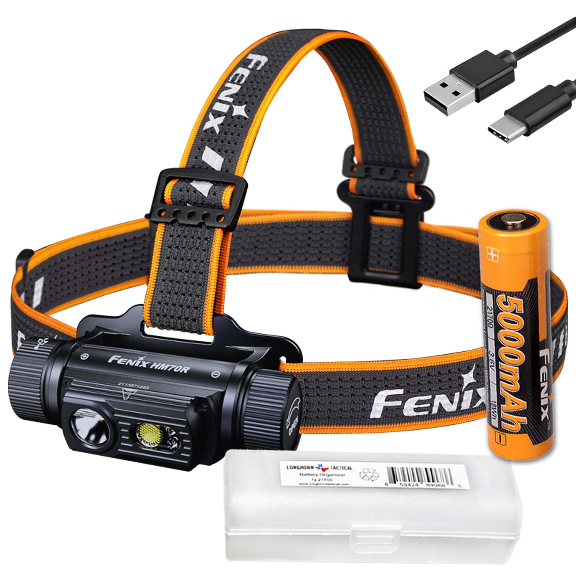 Fenix HM70R 1600 Lumen Rechargeable Headlamp, Spotlight, Running ...