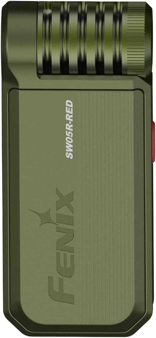 Fenix SW05R-RED Clip On Flat Body Swival Flashlight with Red Light and ...