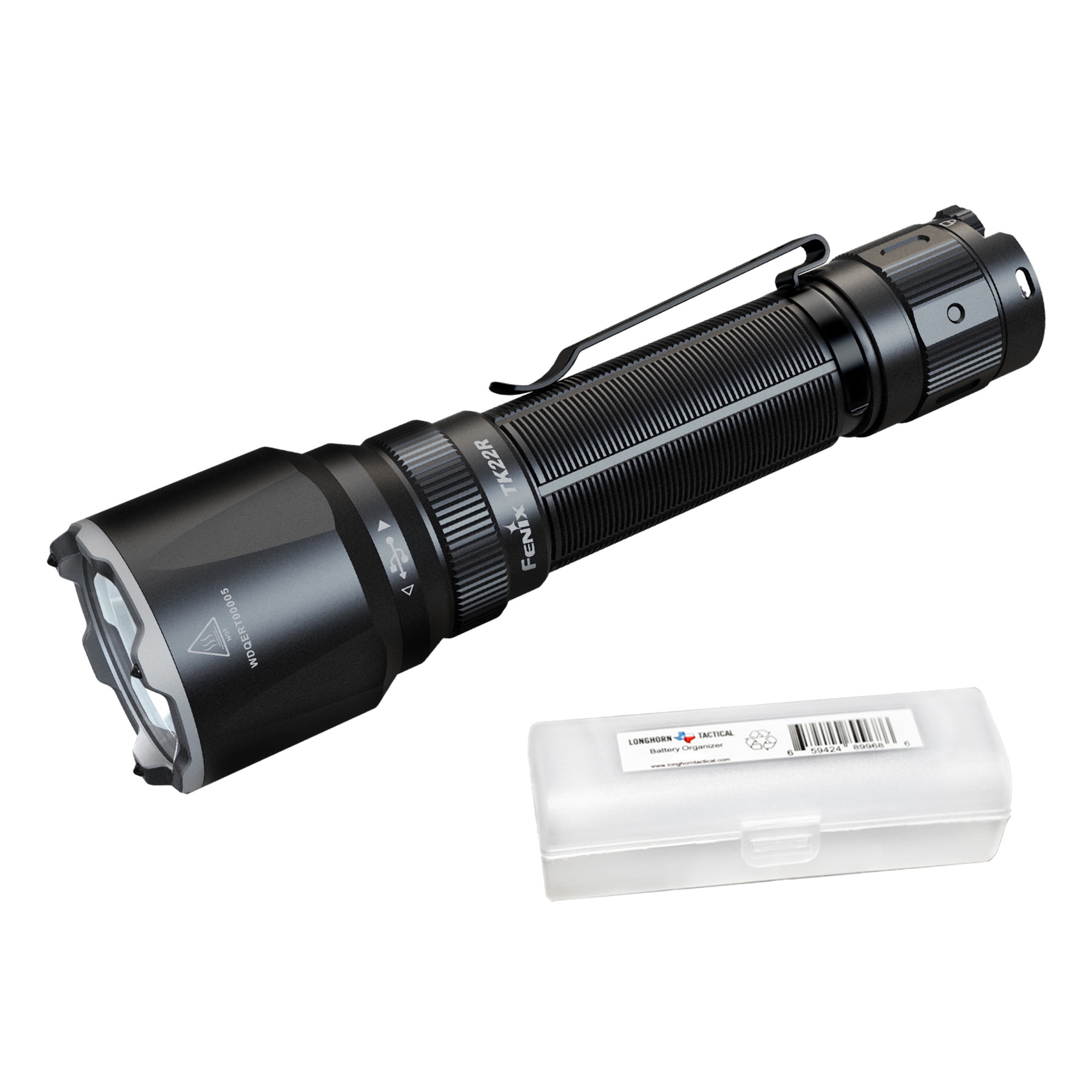 Fenix TK22R 3200 Lumen USB-C Rechargeable Flashlight + LumenTac ...
