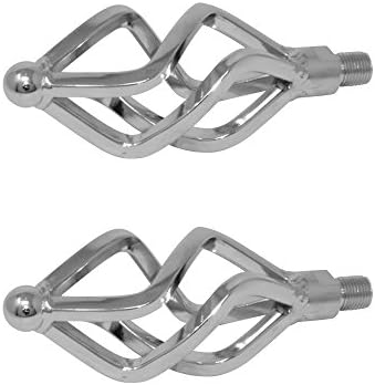 Fenix Twisted Flat Cage Bike Pedals Chrome - Walmart.com